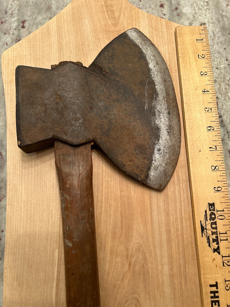 Antique Hewing Axe With Handle - Etsy
