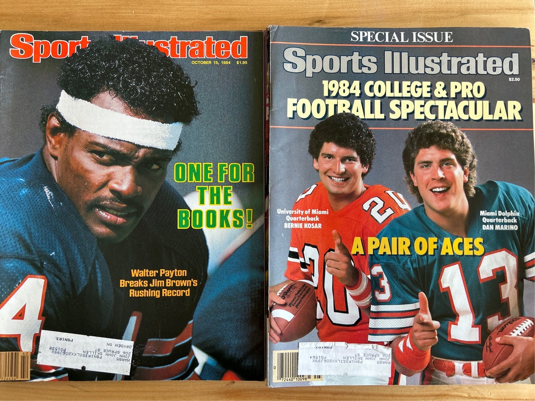 1984 Set of 4 Football Covers Sports Illustrated Magazine. - Etsy