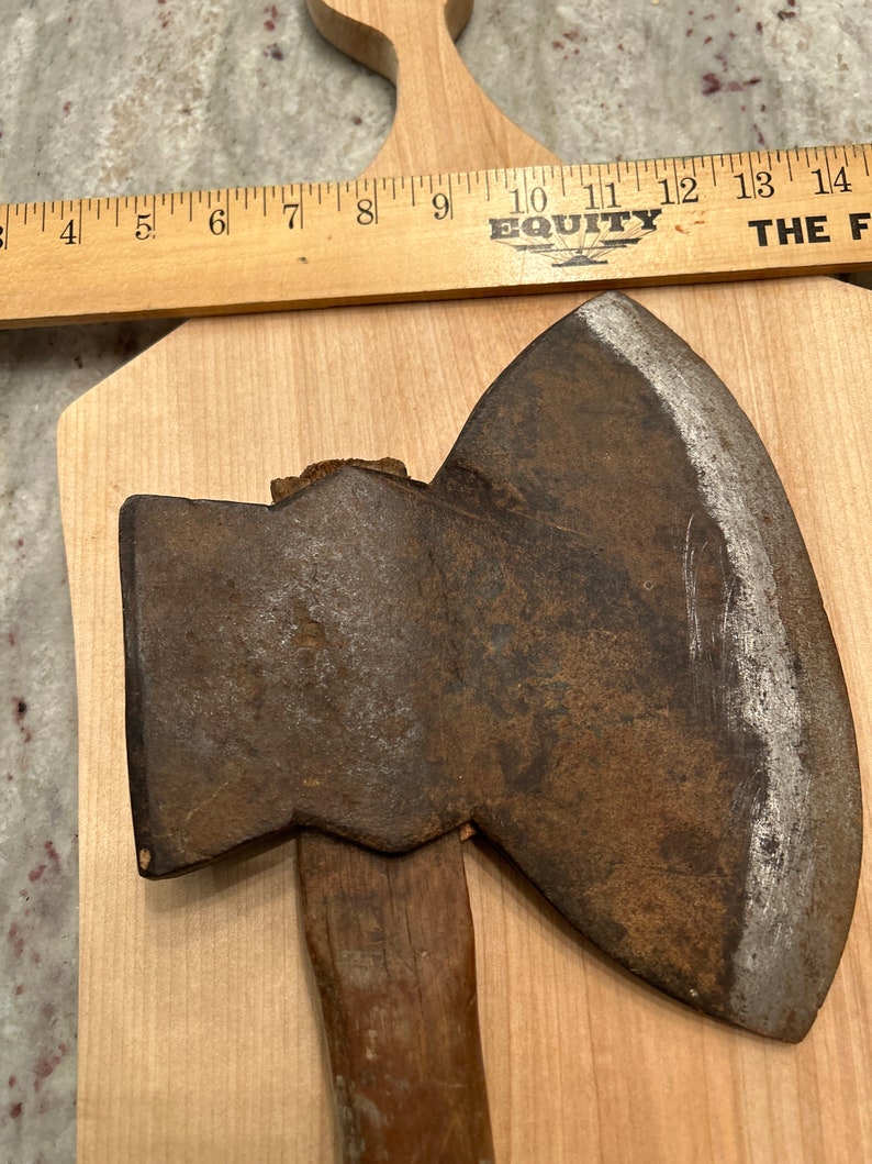 Antique Hewing Axe With Handle - Etsy