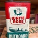 Vintage White Rose Outboard Motor Oil Tin - Etsy