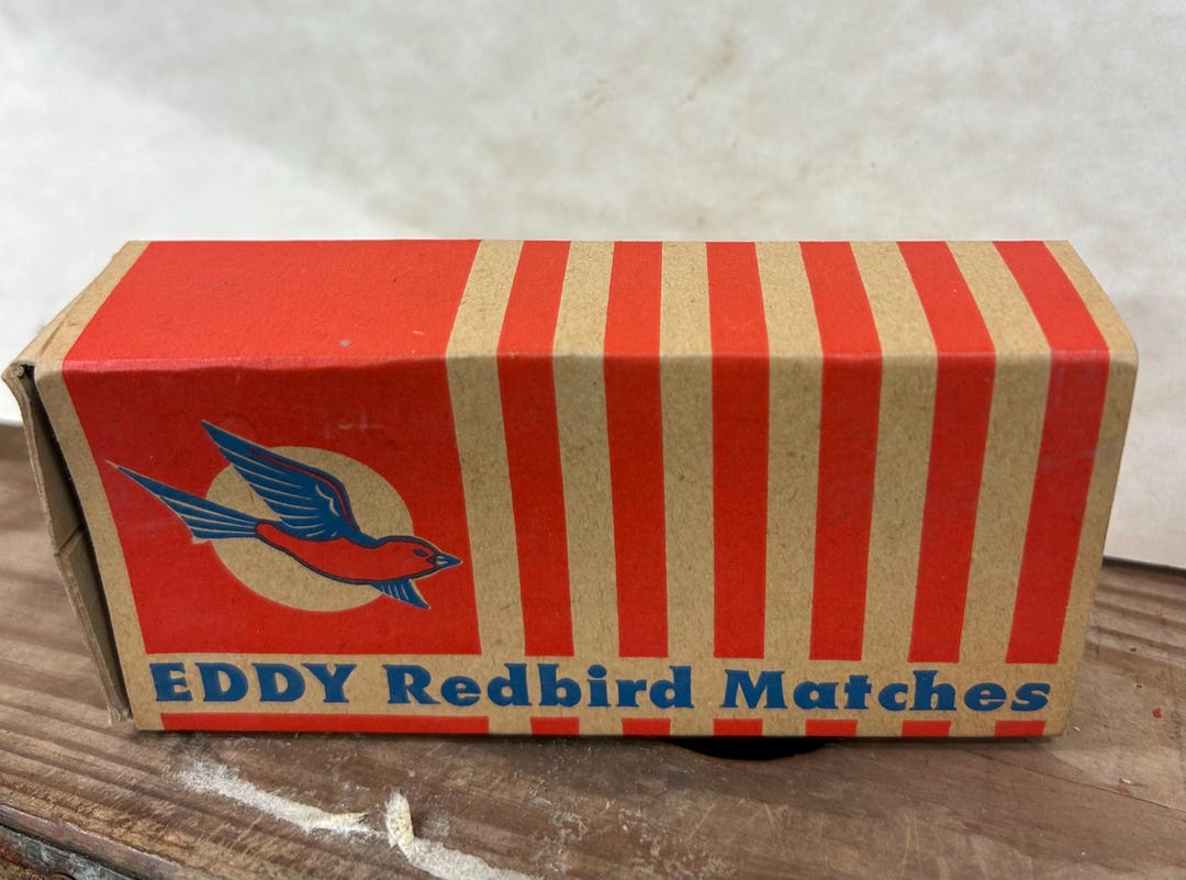 Eddy Redbird Vintage Match Box - Etsy
