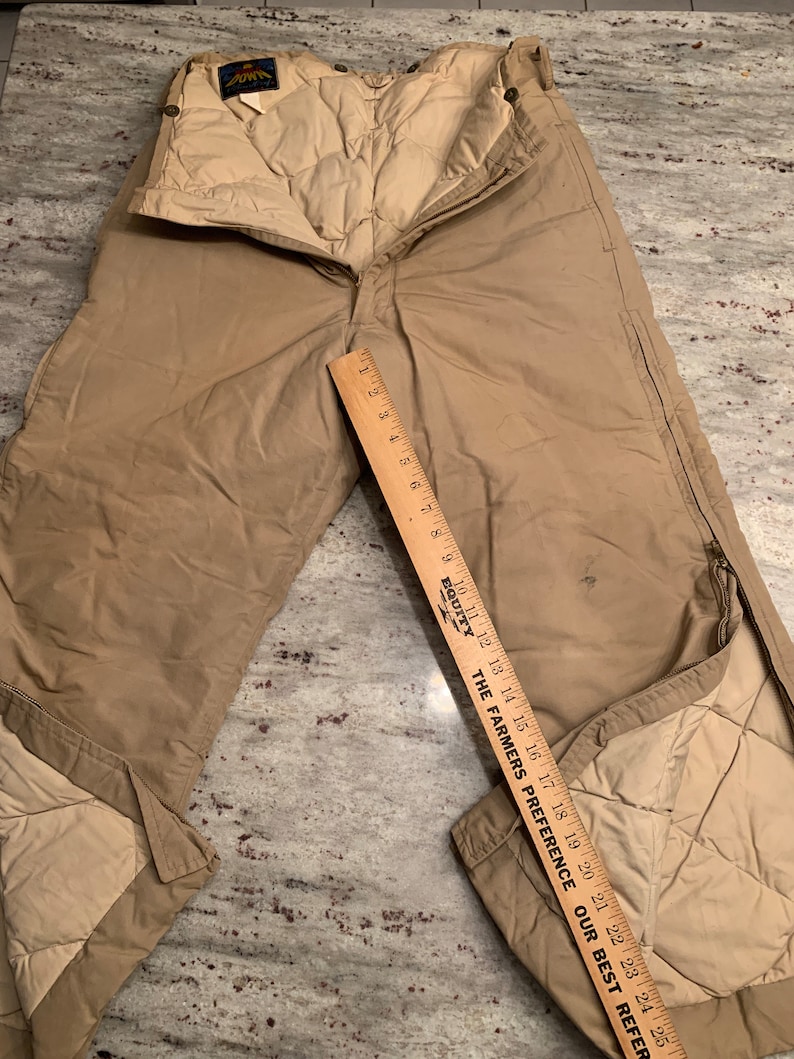 Vintage Bauer Goose Down Pants - Etsy