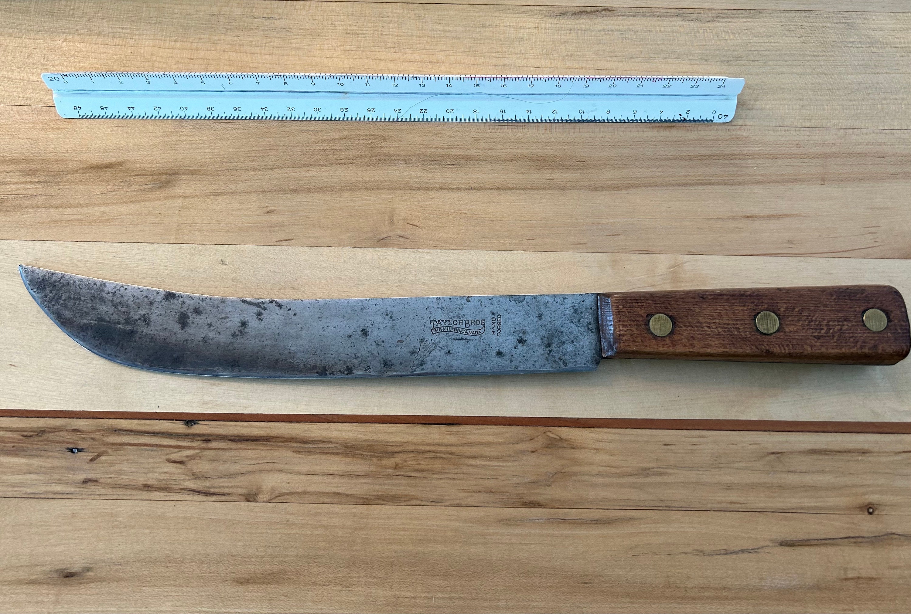 Vintage Taylor Bros Butcher Knife - Etsy