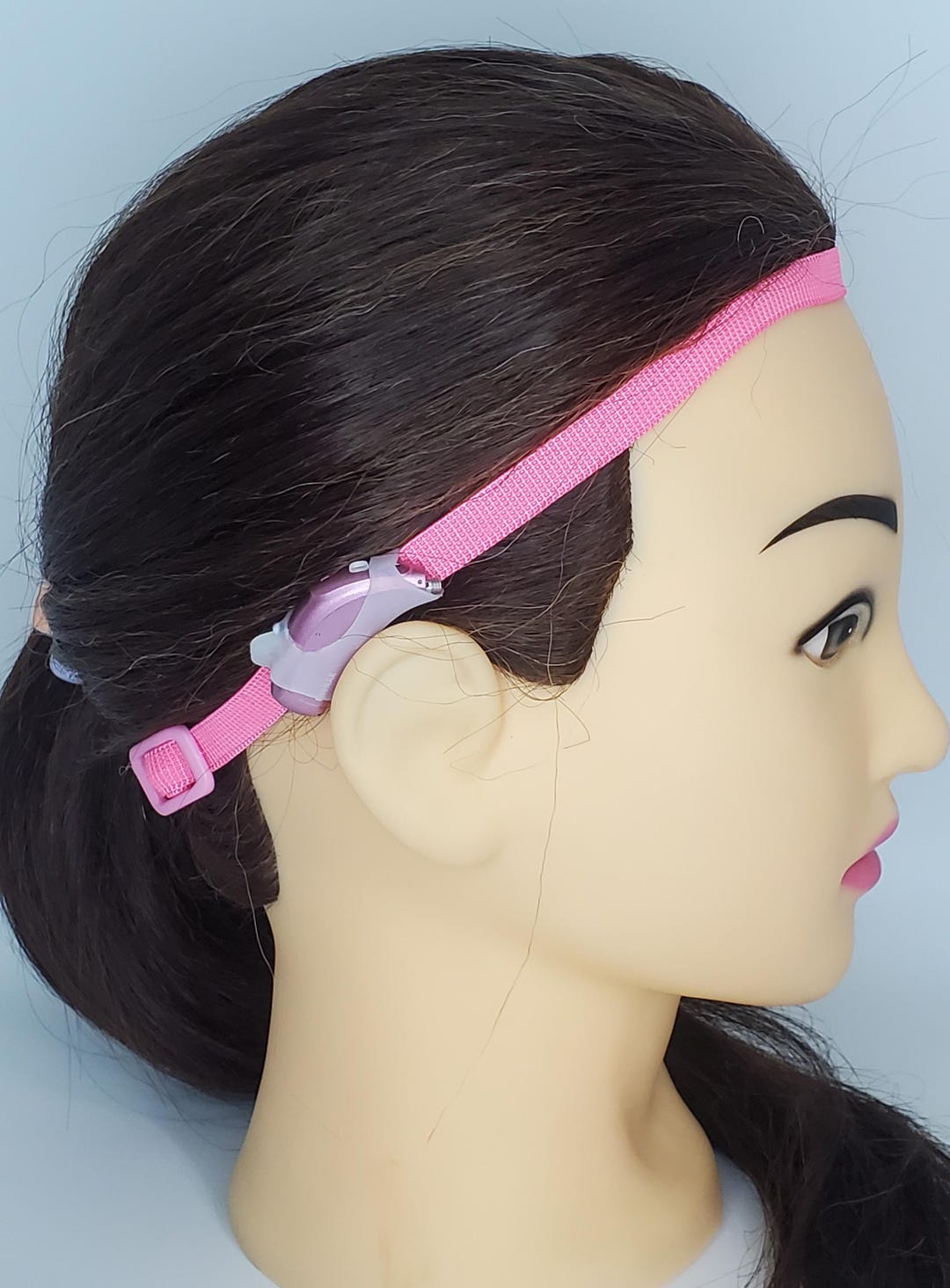 Pink Non-slip Hearing Aid/cochlear Headband - 3/4 Inch, Adjustable - Etsy