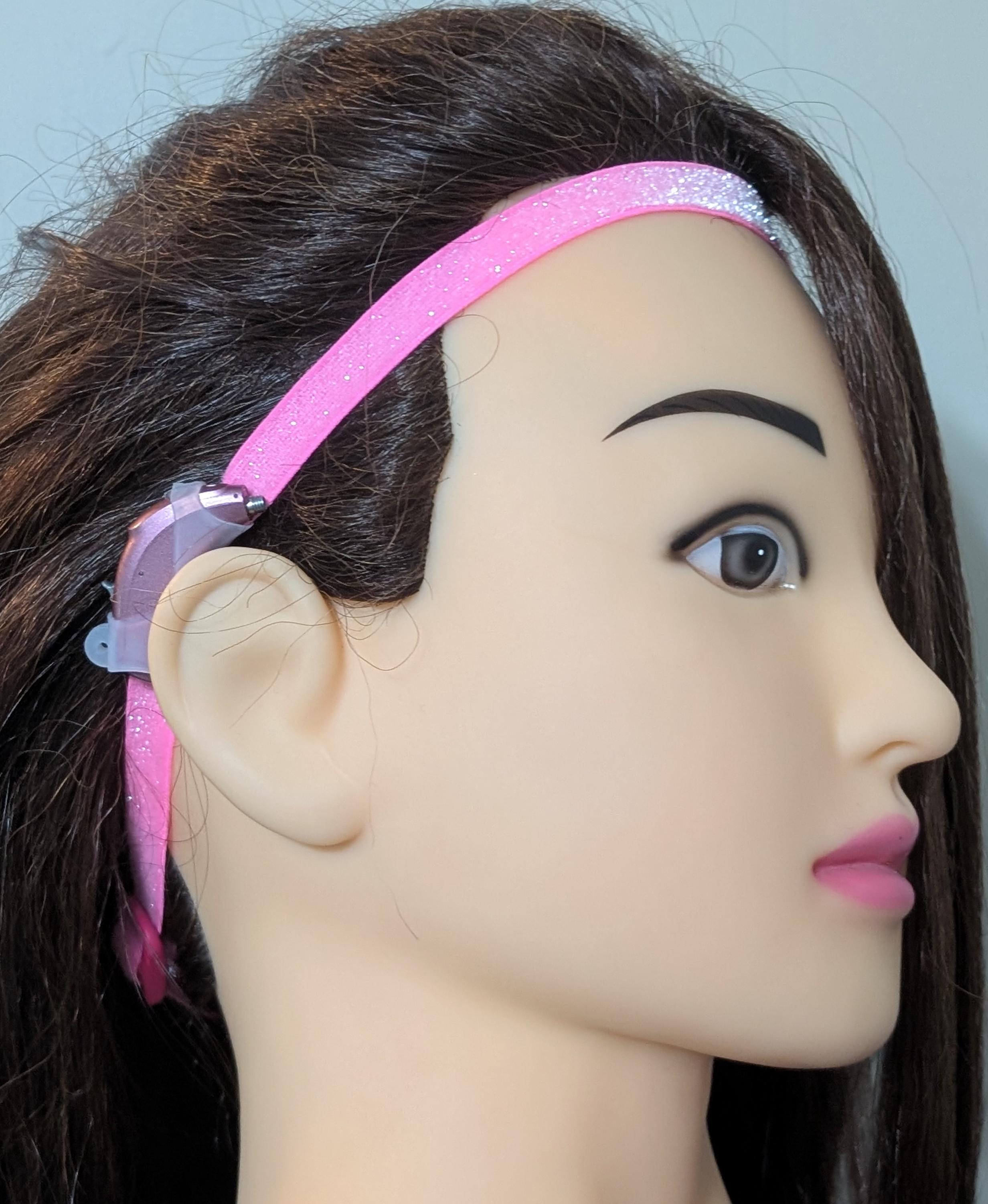 Smash Hit ,frosted Hot Pink Hearing Aid and Cochlear Headbands - Etsy