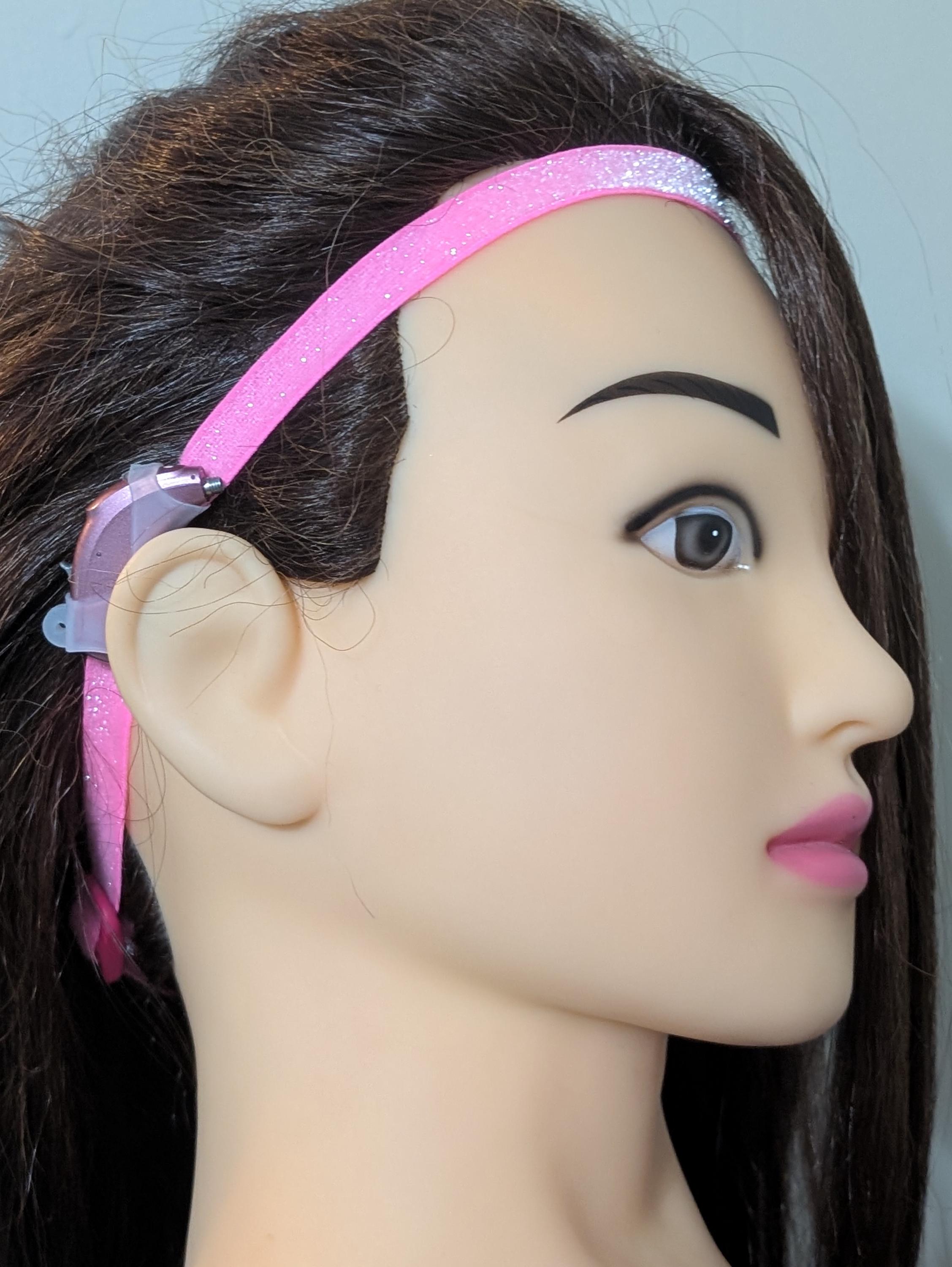 Smash Hit ,frosted Hot Pink Hearing Aid and Cochlear Headbands - Etsy