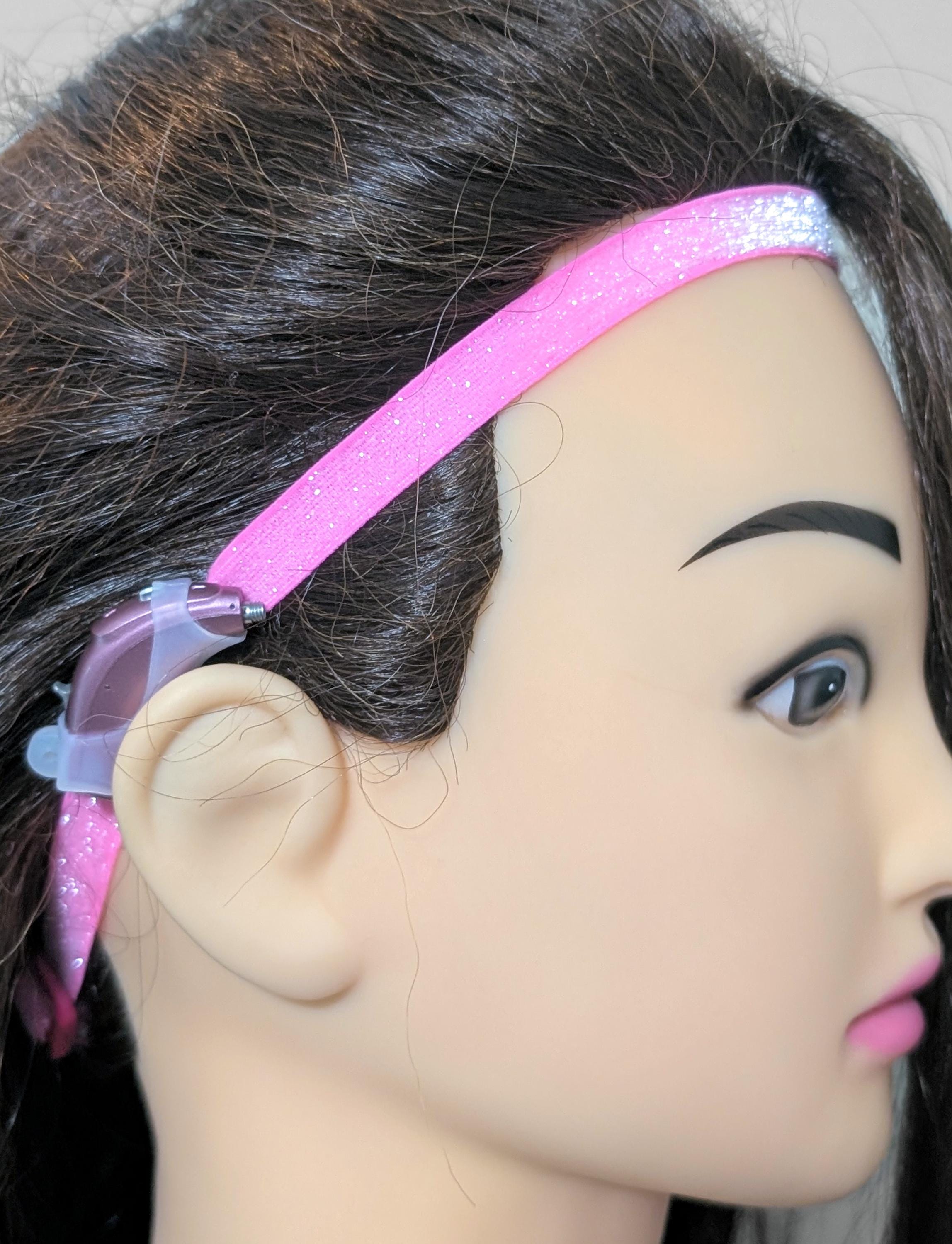 Smash Hit ,frosted Hot Pink Hearing Aid and Cochlear Headbands - Etsy