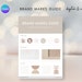 Minimalist Brand Board Template | Mini Branding Kit Template | Premade ...