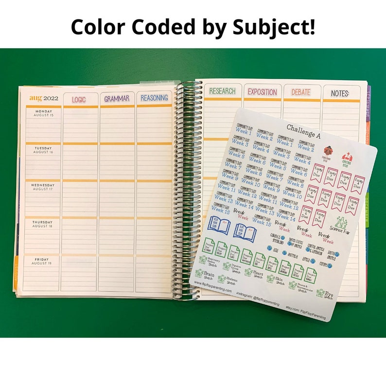 Classical Conversations Challenge A Planner Stickers - Etsy