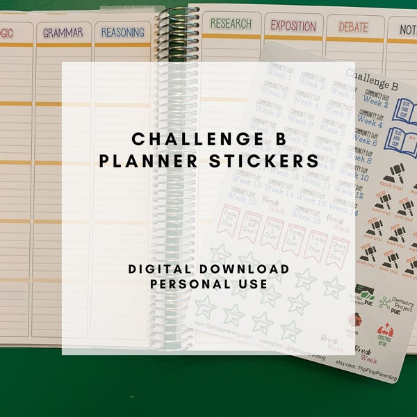 Challenge B Stickers - Etsy