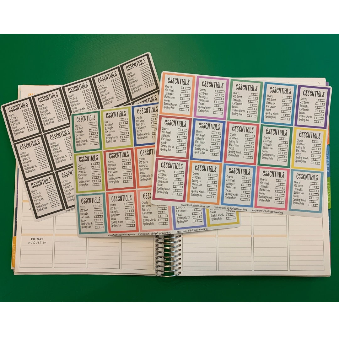 Classical Conversations Essentials Planner Sticker Bundle - Etsy