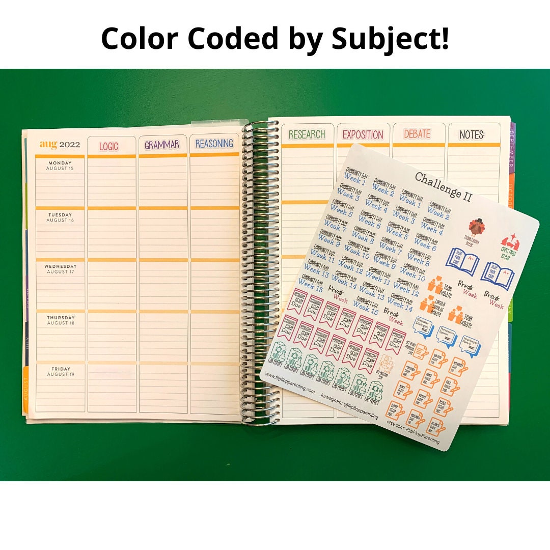 Classical Conversations Challenge II Planner Stickers - Etsy