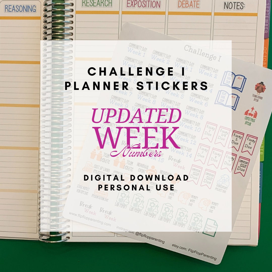 Classical Conversations Challenge I Planner Stickers - Etsy