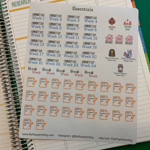 Classical Conversations Essentials Planner Sticker Bundle - Etsy