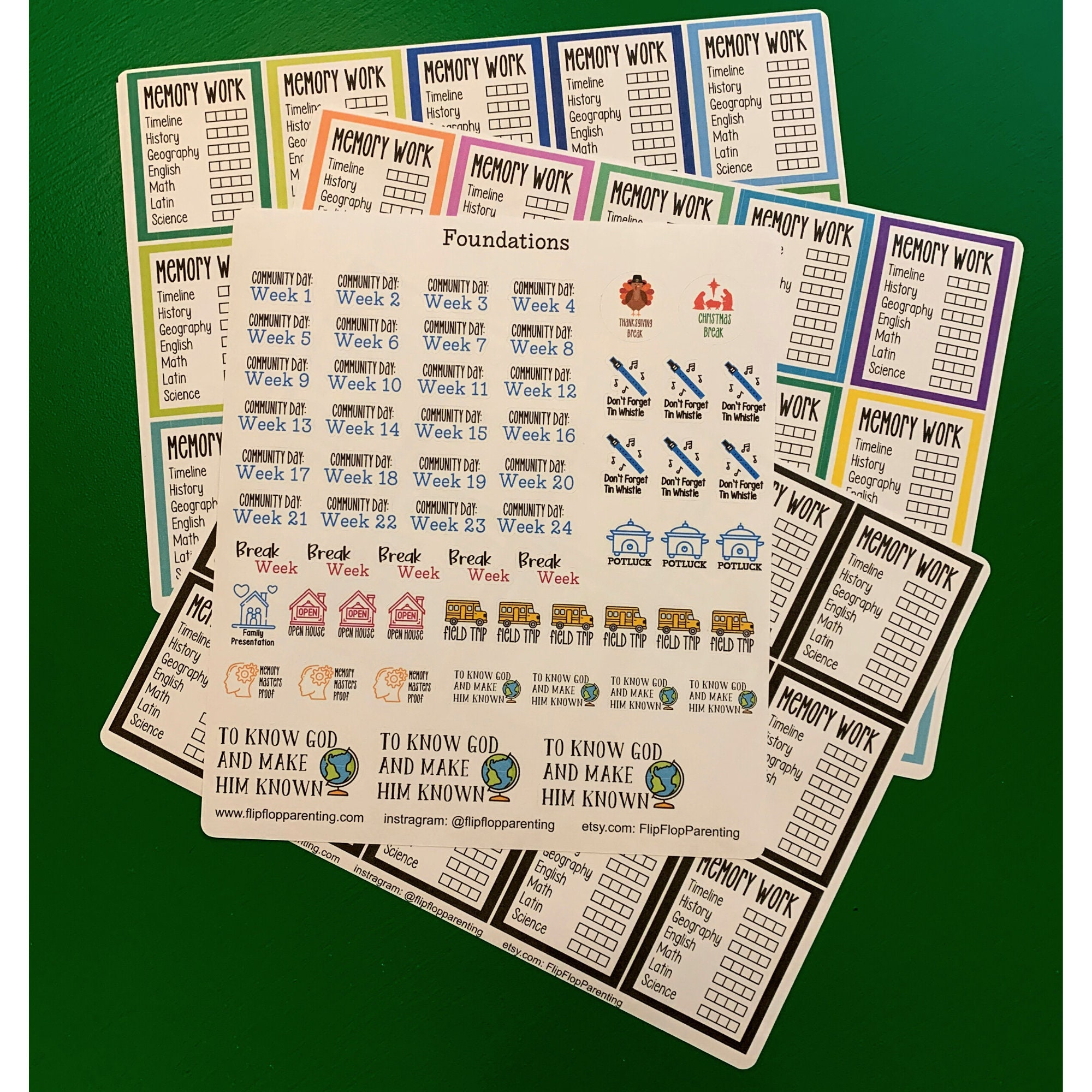 Classical Conversations Foundations Planner Sticker Bundle - Etsy