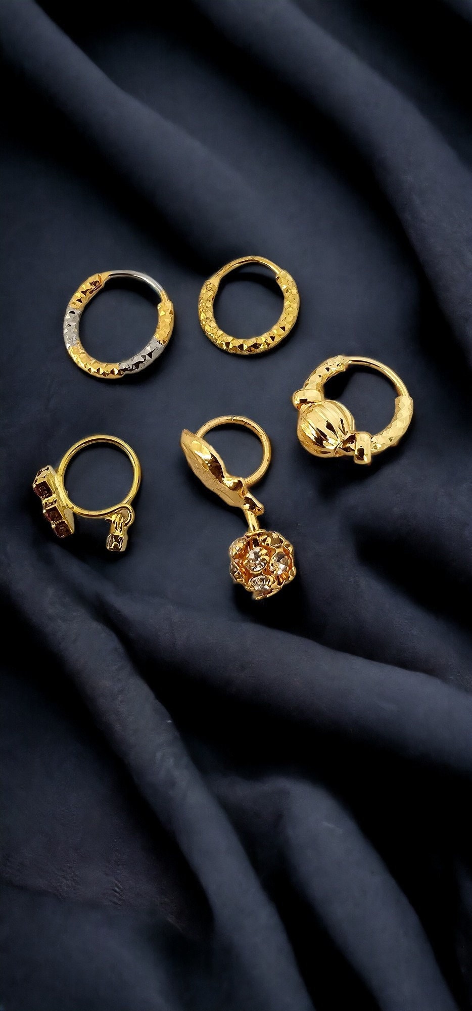 5 Magical Nose Jewelry Collection - Piercing Nose Rings, Indian Nose ...