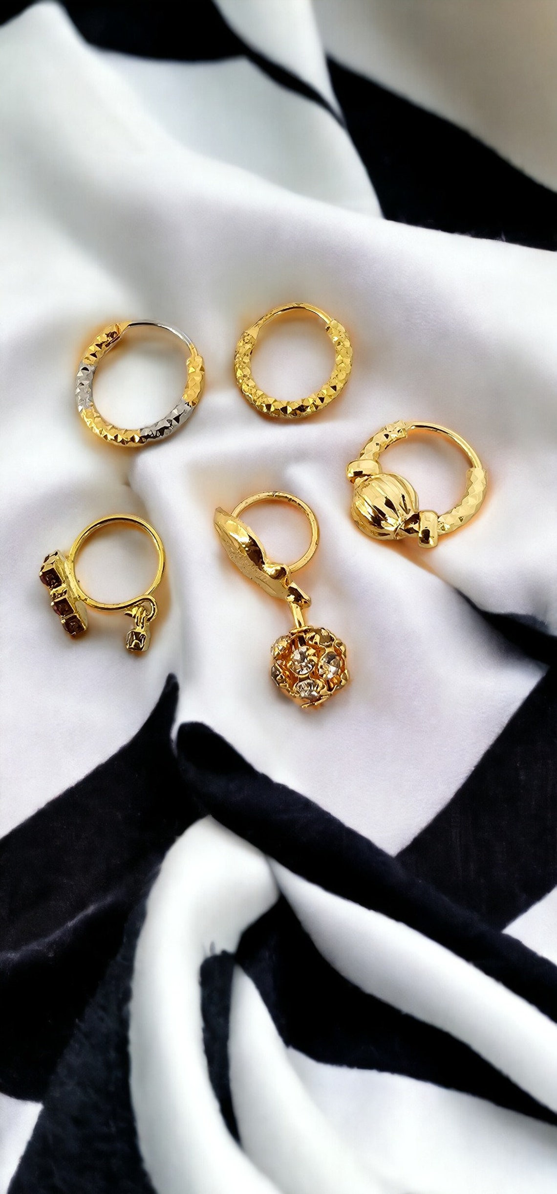 5 Magical Nose Jewelry Collection - Piercing Nose Rings, Indian Nose ...