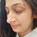 Red & Gold Beaded Dangle Nose Cuff - Indian Nose Ring - Etsy