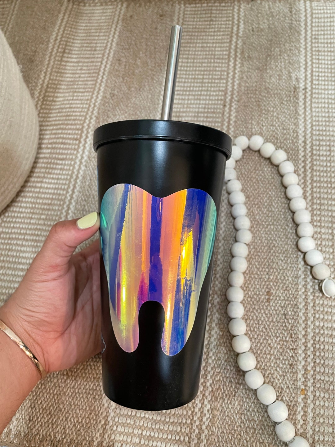 Personalized Tooth Dentist Cup. Custom Stainless Tumbler Cup for ...