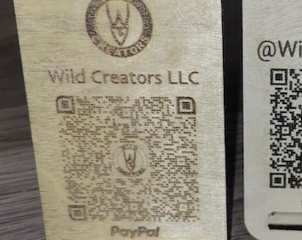 Digital Download Social Media Sign Template, QR Code Pay Sign ...