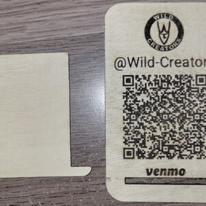 Laser Cut QR Code Payment Easel Digital File - Etsy