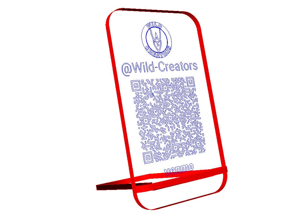 Laser Cut QR Code Payment Easel Digital File - Etsy