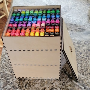 Marker Pen Box Holds 121 Markers - Etsy Canada