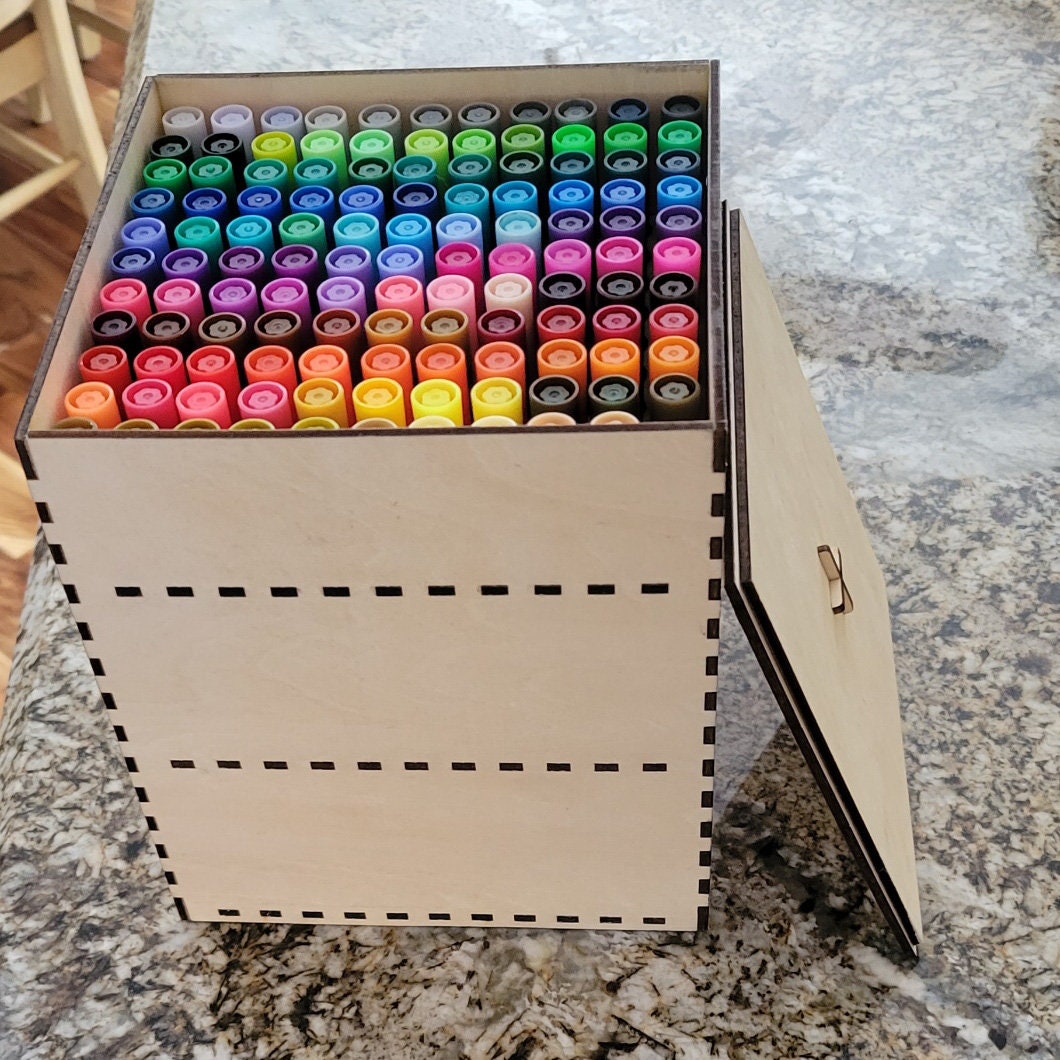 Marker Pen Box Holds 121 Markers - Etsy Canada