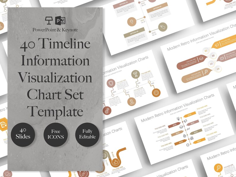 Timeline Visualization Chart Set Template Work From Home - Etsy