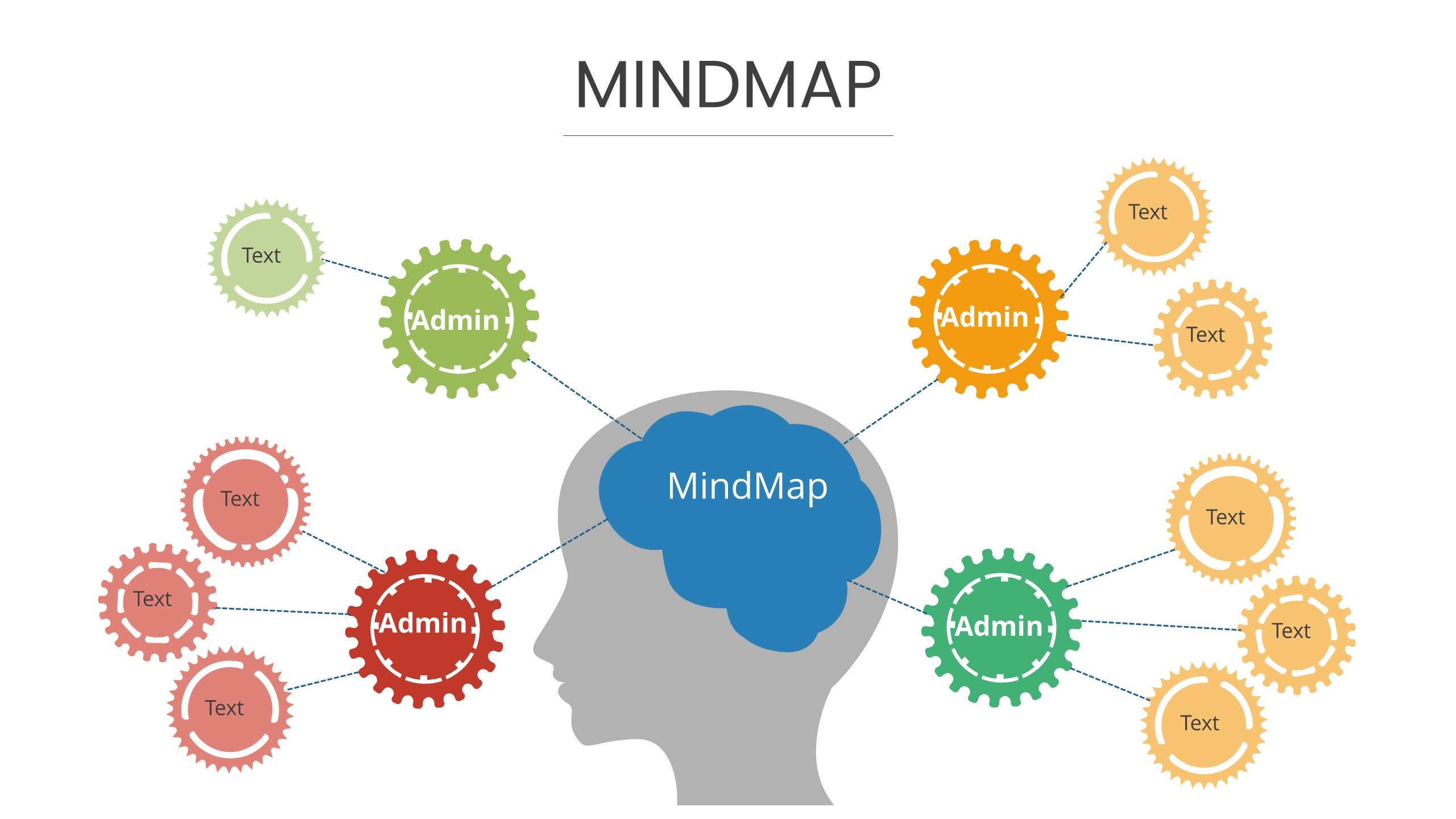 Mind Map & Polygon Double Data Chart Set Template, Work From Home ...