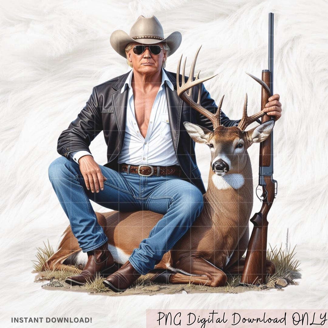 Trump Hunting Png, Hunting Season Png, Trump Fall PNG, MAGA Hunting ...