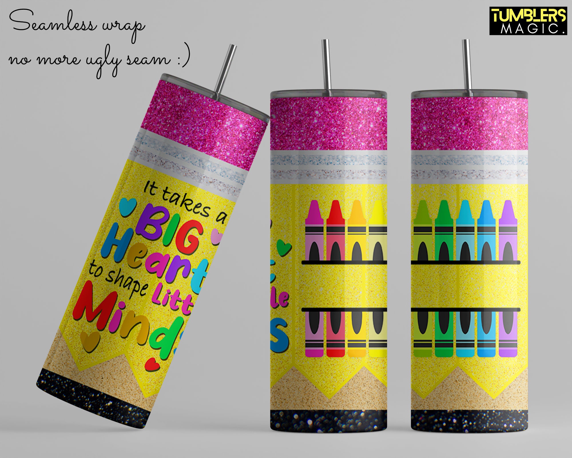 Teacher 20 Oz Skinny Tumbler Bundle, Back to School Sublimation ...