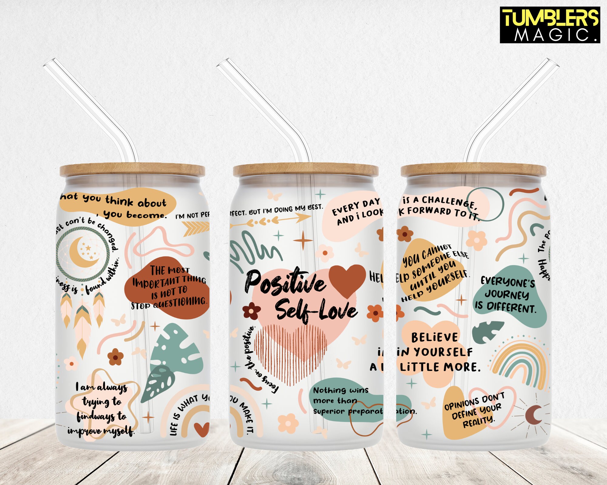 Daily Reminders Affirmations Can Glass, Positive, Motivation and ...