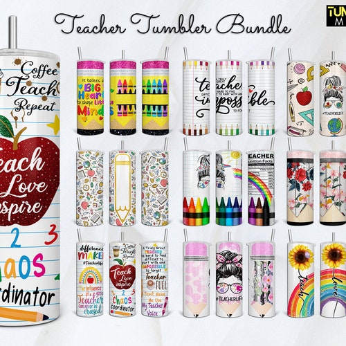 Teacher 20 Oz Skinny Tumbler Teacher Appreciation - Etsy