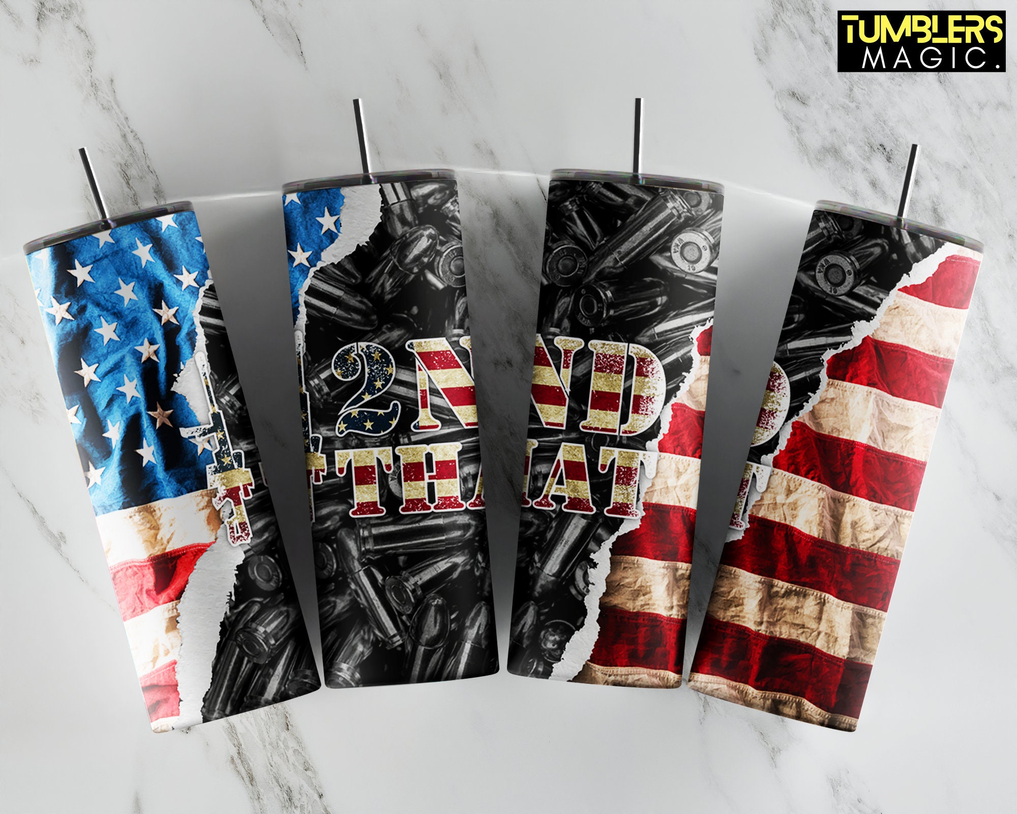 American Flag Tumbler Sublimation Seamless 4th of July 20 Oz - Etsy