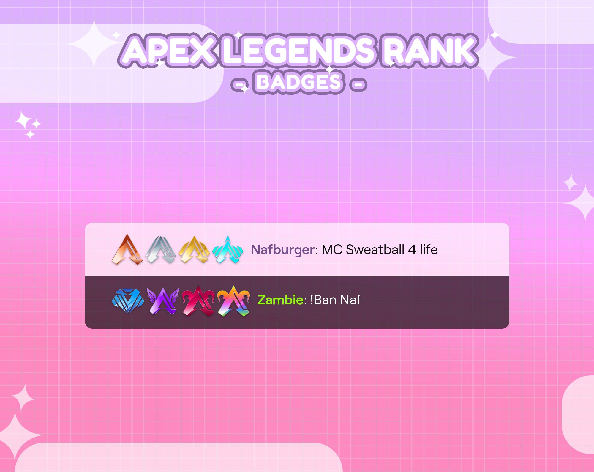 Apex Legends Badge Pack - 8x Apex Sub/bit Badges for Twitch (and ...