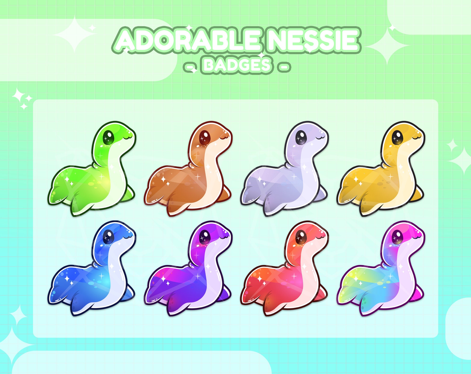 Apex Legends Nessie Badge Pack - 8x Apex Sub/bit Badges for Twitch (and ...