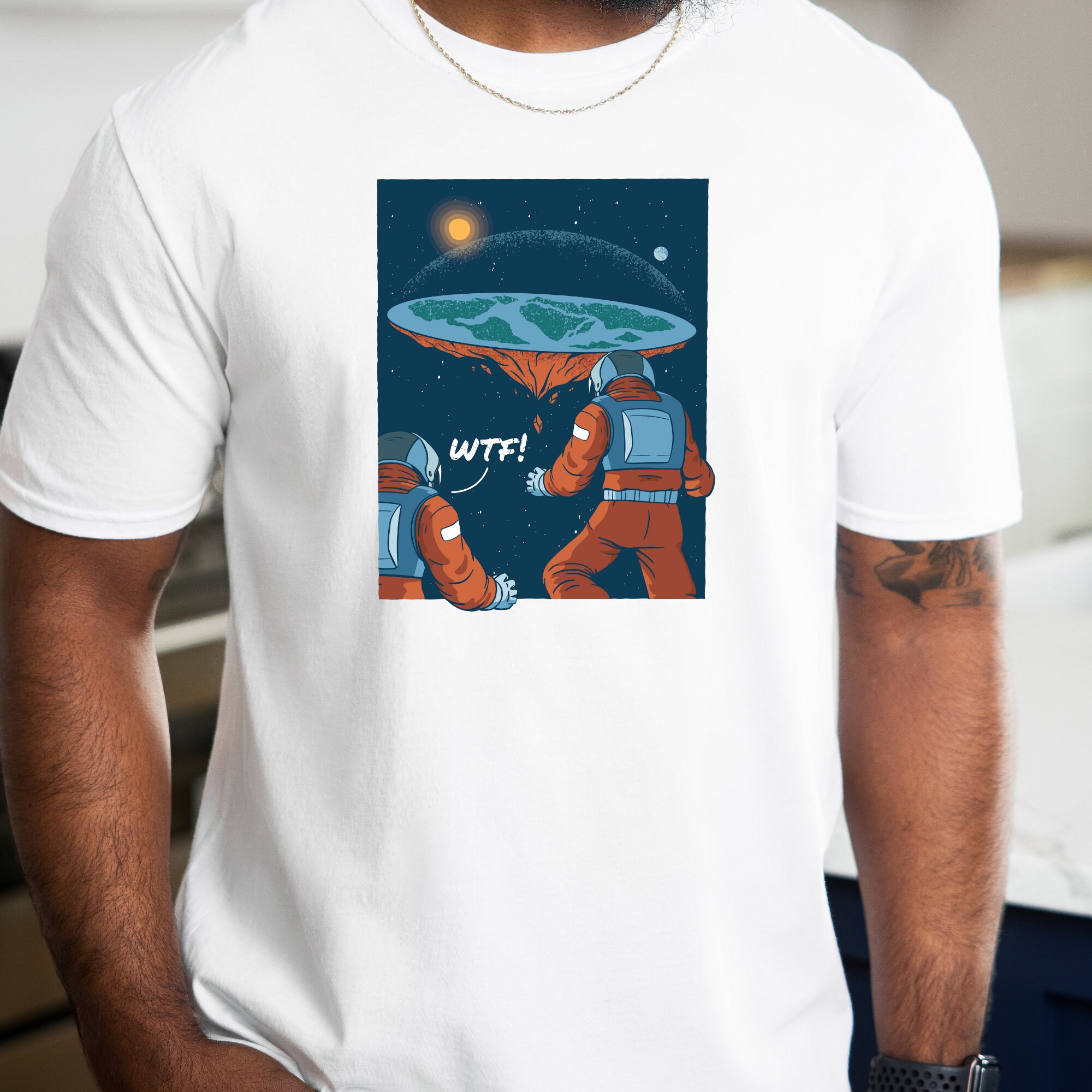 Flat Earth Astronauts, Space Gifts, Universe, Human - Etsy