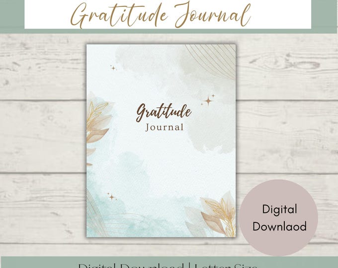 Simple Faith & Gratitude Journal Printable, Digital Download, Faith ...