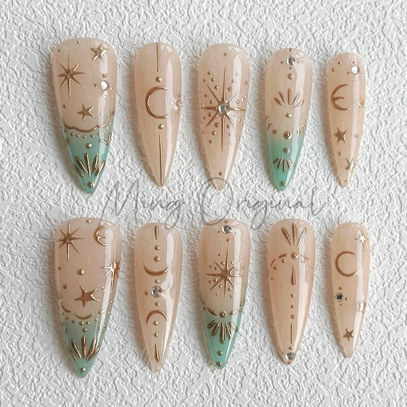 Celestial Nails - Etsy