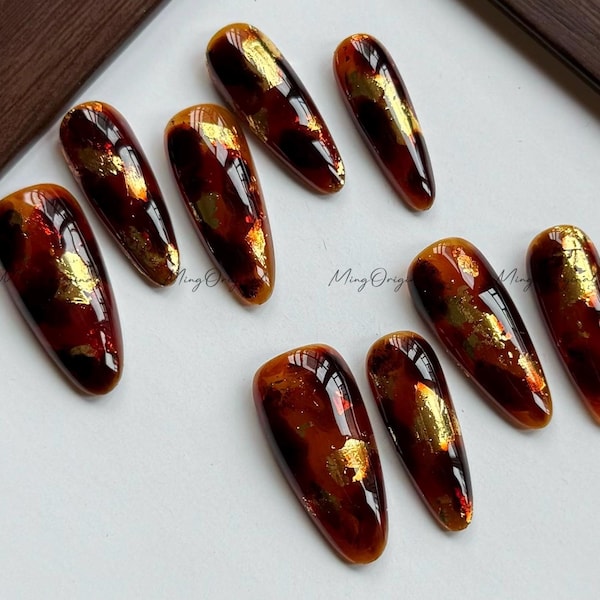 Tortoise Shell Glass - Etsy