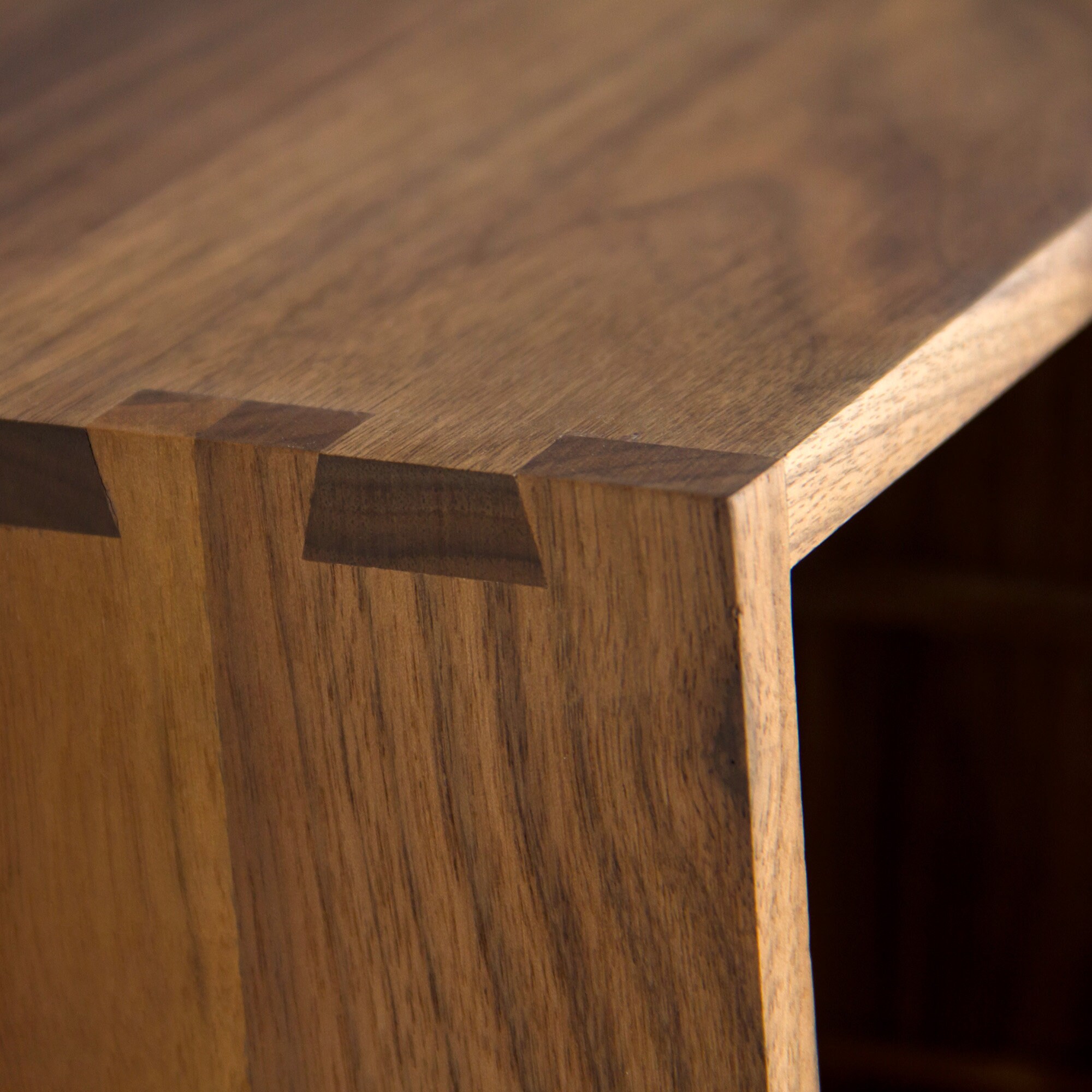 Black Walnut Desk Storage Cabinet/ Soild Wood Cabinet/ Wooden Storage ...