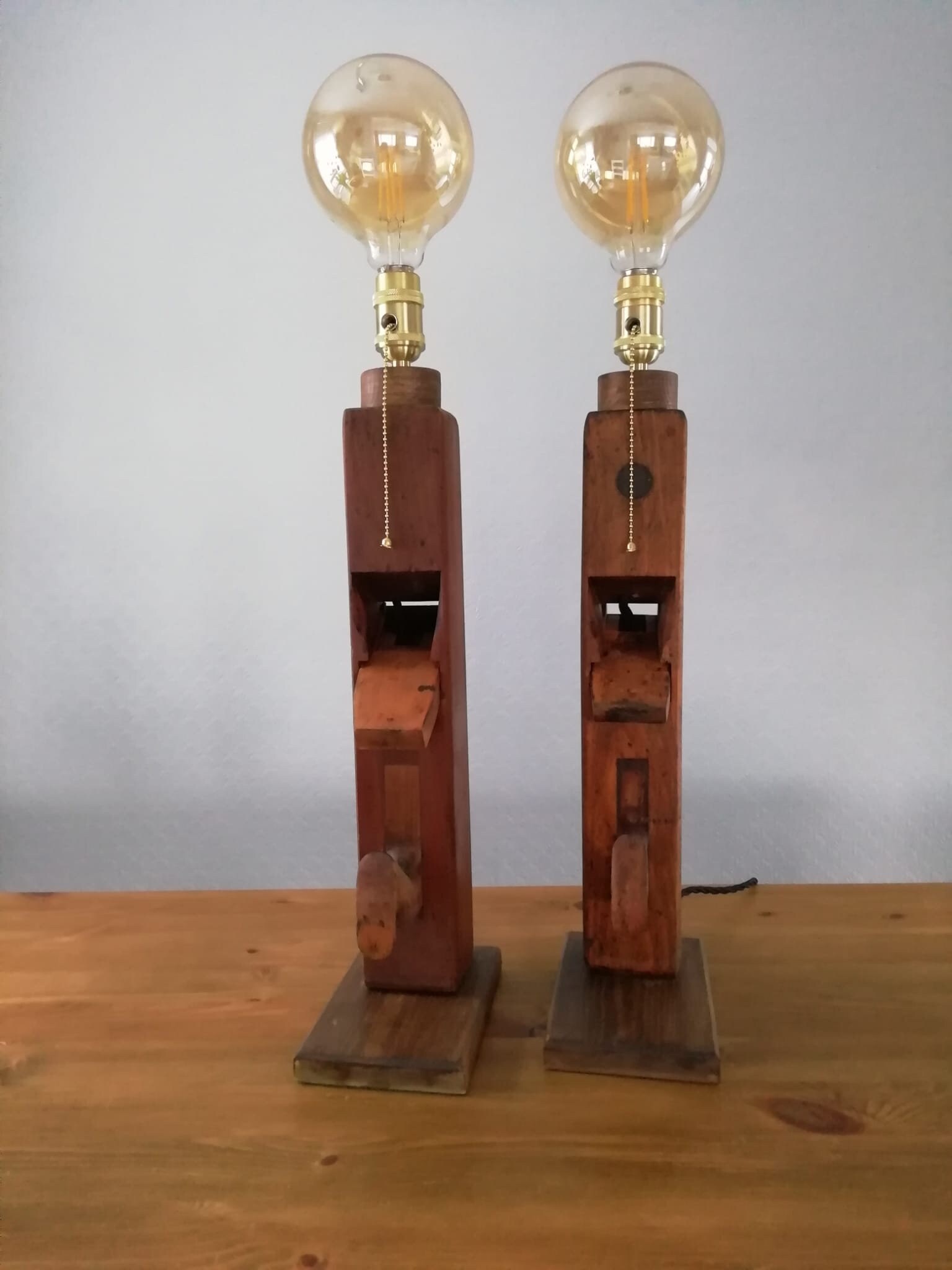 Wooden Plane Table Lamps - Etsy