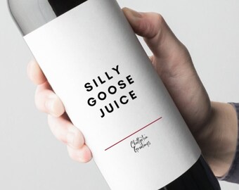 Merry Christmas Wine Label Green Tree Wine Labels Personalized - Etsy