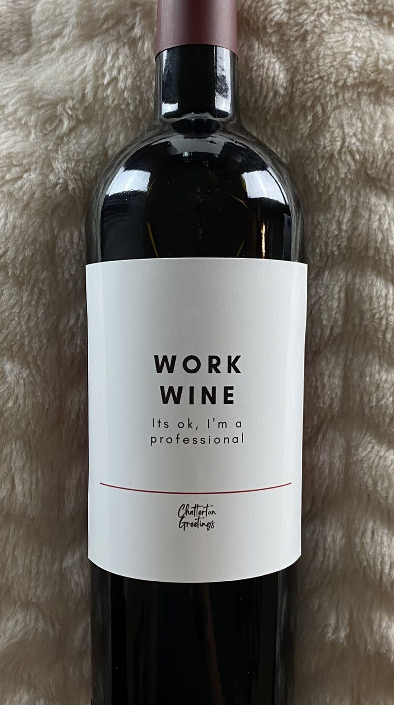 Funny Wine Label for New Job Gift, Boss Wine, Funny Employee Gift ...
