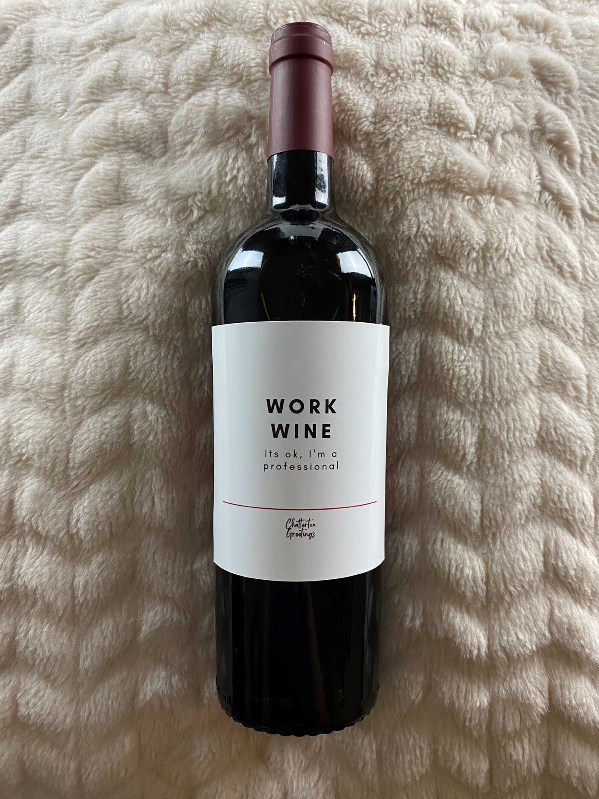 Funny Wine Label for New Job Gift, Boss Wine, Funny Employee Gift ...
