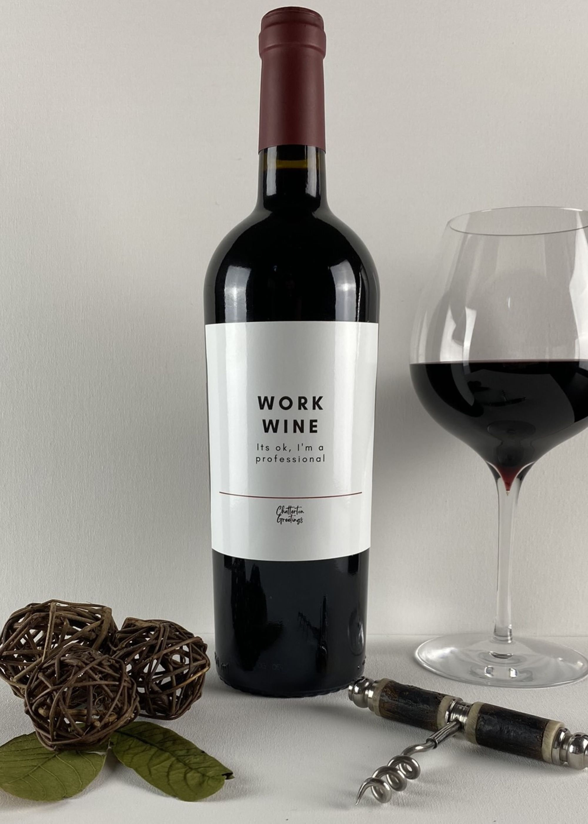Funny Wine Label for New Job Gift, Boss Wine, Funny Employee Gift ...
