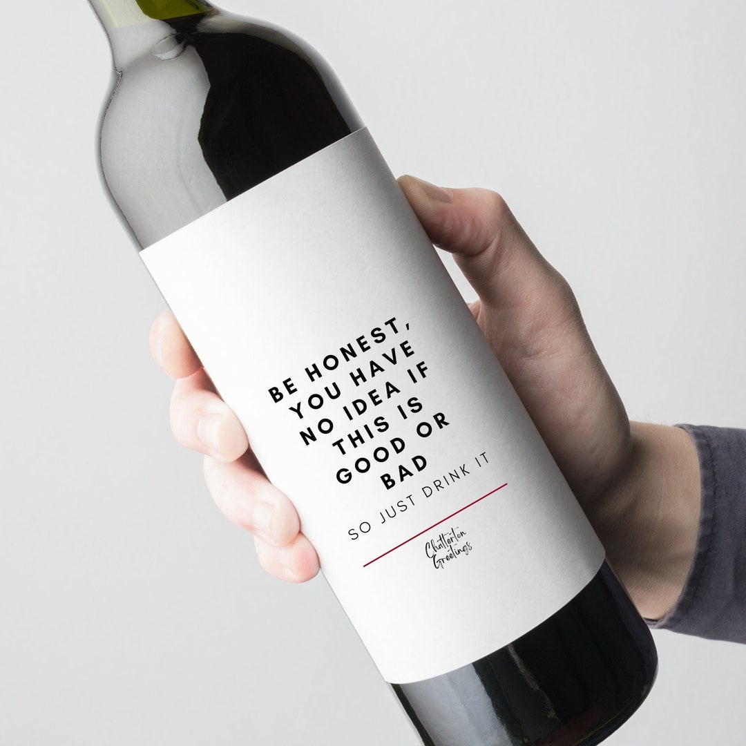 Funny Wine Label, Best Friend Wine, Personalized Family Wine Label ...