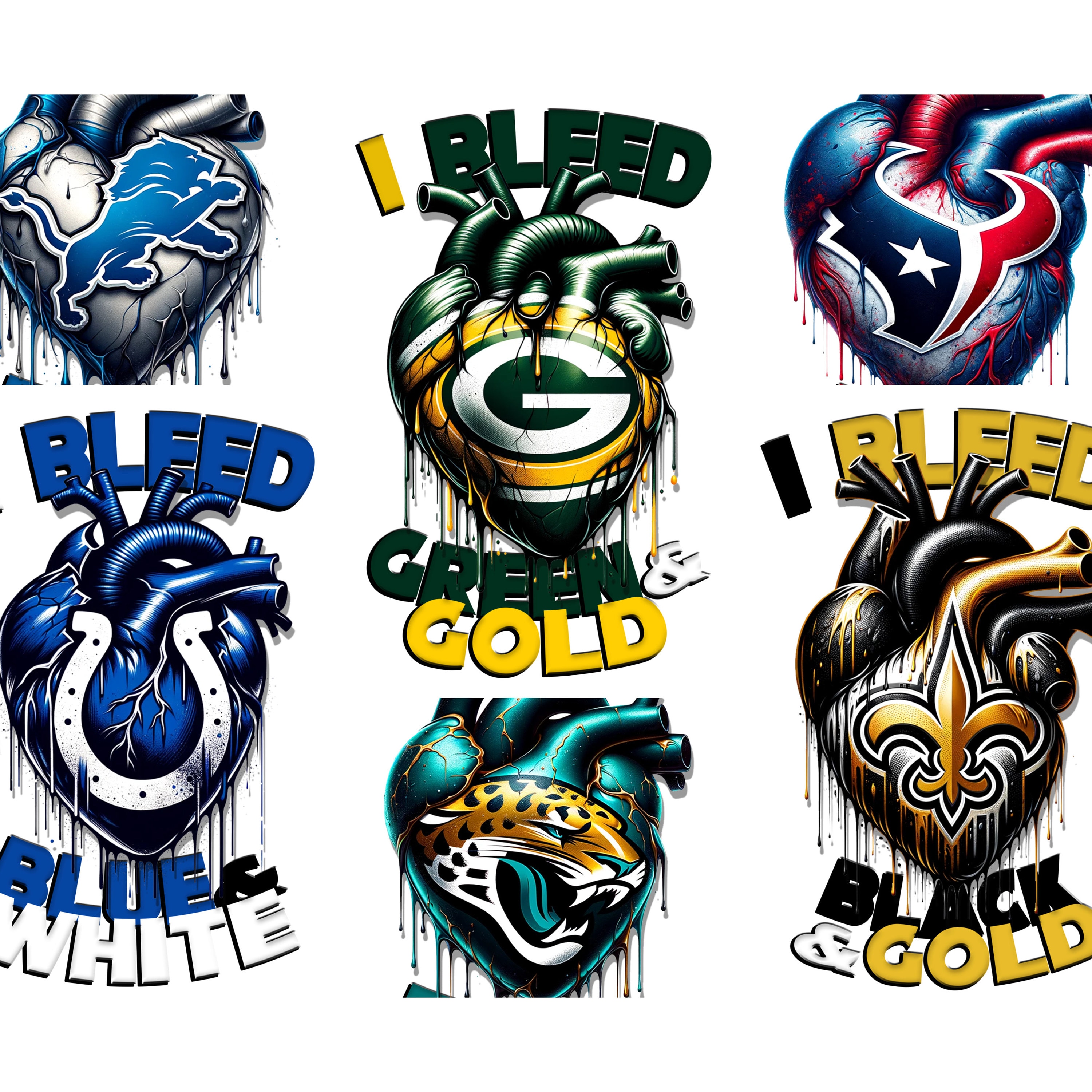 I Bleed football Edition ALL 32 Teams20oz Tumbler - Etsy