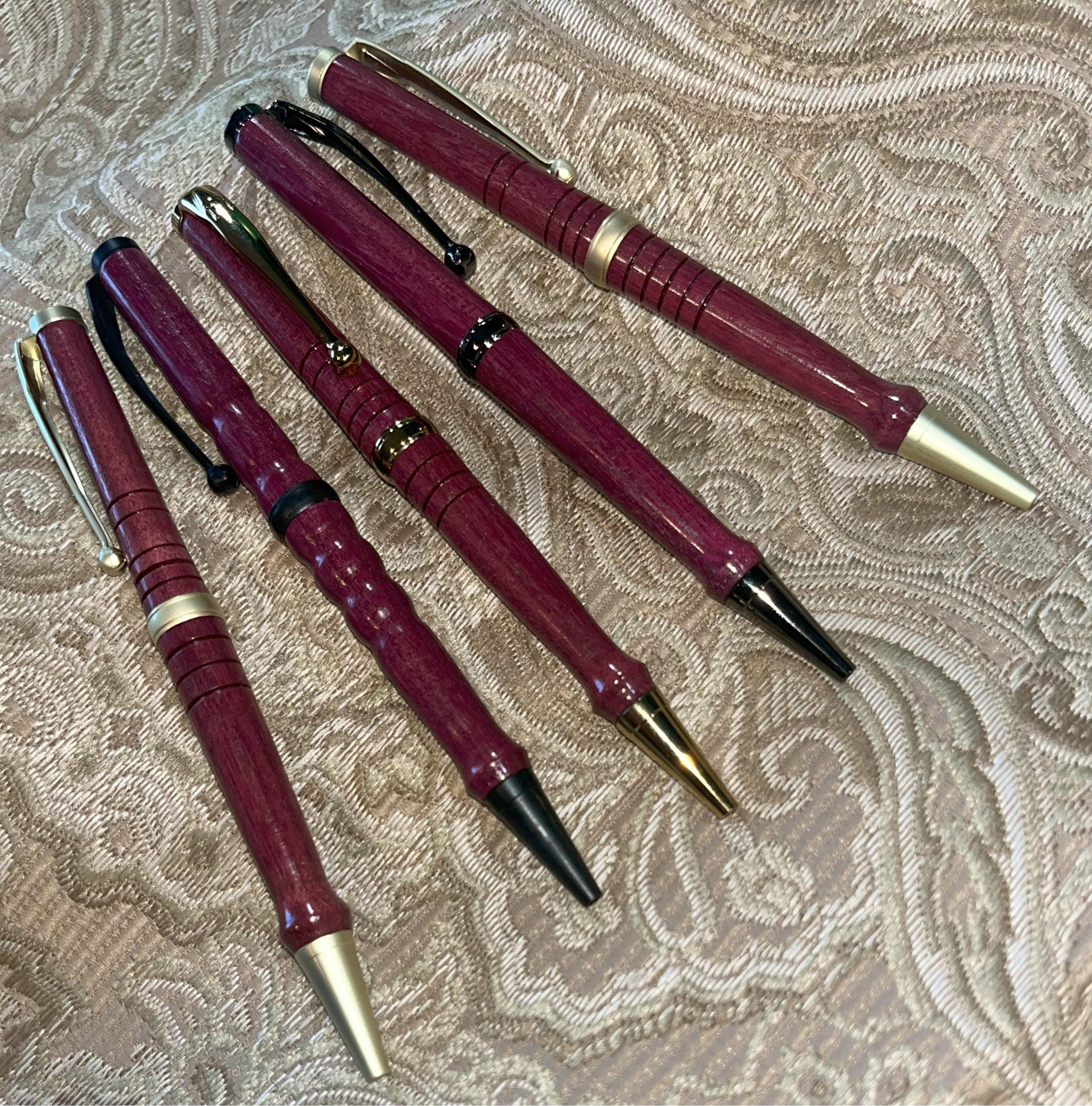 Purple Heart Custom Wood Pens - Etsy